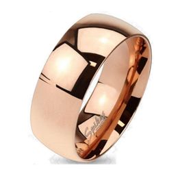 BUNGSA Fingerring Ring klassisch Rosegold aus Titan Damen (Ring