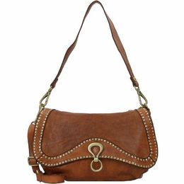 Campomaggi Schultertasche Leder 27 cm cognac