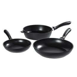 Krüger Pfannen-Set KRÜGER "Leipzig" Pfannen Gr. Ø 28 cm, schwarz Pfannensets