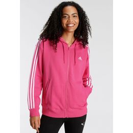 adidas Sportswear Große Größen: Kapuzensweatjacke, pink, Gr.M
