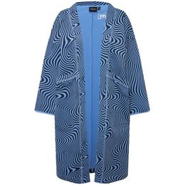 Ulla Popken Zip-Up Hoodie female Blue size 62-64
