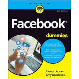 Facebook For Dummies - Carolyn Abram, Amy Karasavas, Kartoniert (TB)