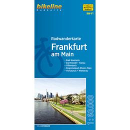 Esterbauer Bikeline Radwanderkarte Frankfurt am Main, Karte (im Sinne von Landkarte)