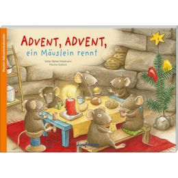 Kaufmann Advent, Advent, ein Mäuslein rennt. Ein Poster-Adventskalender zum Vorlesen, m. 1 Beilage
