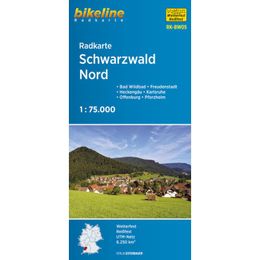 Esterbauer Bikeline Radkarte Schwarzwald Nord, Karte (im Sinne von Landkarte)