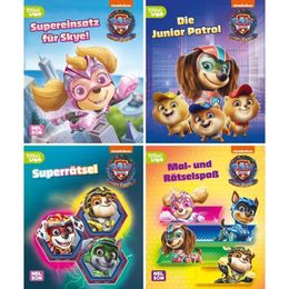 Nelson Mini-Bücher: 4er PAW Patrol - Der Mighty Kinofilm 1-4, Gebunden