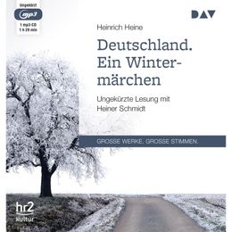 Deutschland. Ein Wintermärchen,1 Audio-CD, 1 MP3 - Heinrich Heine (Hörbuch)