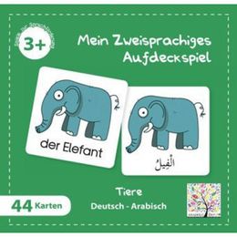Mein Zweisprachiges Aufdeckspiel, Tiere, Arabisch (Kinderspiel)