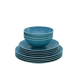 Creatable Tellerset 12-tlg Orient Mandala blau