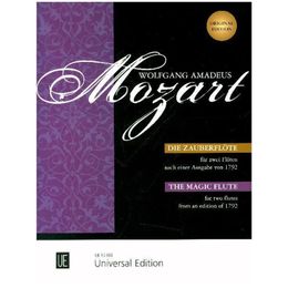 Universal Edition Die Zauberflöte - Wolfgang Amadeus Mozart, Kartoniert (TB)