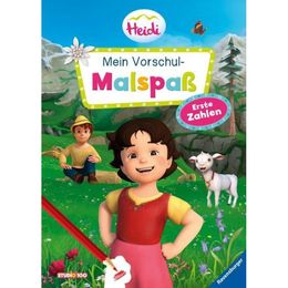 RAVENSBURGER VERLAG Heidi: Mein Vorschul-Malspaß Erste Zahlen, Kartoniert (TB)