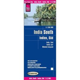 Reise Know-How Landkarte Indien, Süd / India, South (1:1.200.000), Karte (im Sinne von Landkarte)