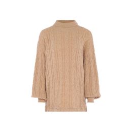 Aleva Oversized Sweater female Beige size XS/S