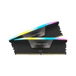 Corsair DIMM 64 GB DDR5-6000 (2x 32 GB) Dual-Kit, Arbeitsspeicher schwarz, CMH64GX5M2B6000C30, Vengeance RGB, INTEL XMP
