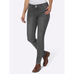 Thermojeans Casual Looks Gr. 42, Normalgrößen, grau (grey, denim) Damen Jeans