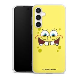 DeinDesign Galaxy S23 FE Handy Silikon H&uuml;lle Case transparent Handyh&uuml;lle Official Licensed Product Kindheit Spongebob Silikon Case