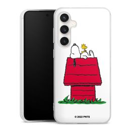 DeinDesign Galaxy S23 FE Handy Silikon H&uuml;lle Case transparent Handyh&uuml;lle Snoopy Peanuts Official Licensed Product Silikon Case