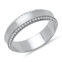 vivo Silberring Damenring von 925er Silber Zirkonia R8569cz, silberfarben, 58 (18.5)