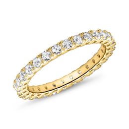 UNIQUE Goldring Eternityring für Damen aus 333er Gold mit Zirkonia von , goldfarben, 58