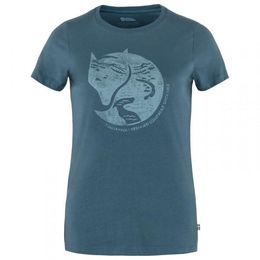 Fjällräven Fjällräven - Women's Arctic Fox Print - T-Shirt Gr S blau