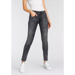 Herrlicher Slim-fit-Jeans GINA SLIM POWERSTRETCH mit seitlichem Keileinsatz, grau