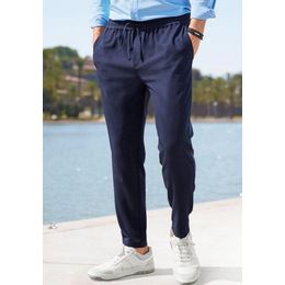 John Devin Jogger Pants aus leichter Webqualität, blau