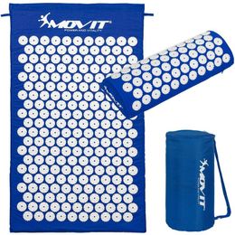 Movit - Akupressurmatte mit Kissen 75x44, dunkelblau