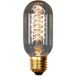 PRIVATEFLOOR - Vintage Edison-Glühbirne - Valve Transparent - Messing, Glas, Metall - Transparent