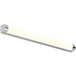 LINDBY Nava LED-Badezimmer-Wandleuchte, 90 cm - weiß, chrom