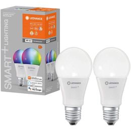 LED-Lampe smart+ WiFi Classic, A60, E27, eek: f, 9 w, 806 lm, 2700…6500 k+rgb, Smart, 2 St - LEDVANCE