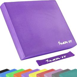 Movit - Balance Pad Sitzkissen violett mit Gymnastikband