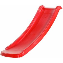 Sky120 Rutsche Rot - 118 cm Anbau Element für Kinder Spielturm / Spielhaus / Stelzenhaus Anbaurutsche für Podesthöhe 60 cm - Rot - AXI