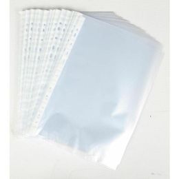 Isfort Gmbh&co.kg - 30x Prospekthüllen 100er din A4 Klarsichtfolie Ordnen Papier Glasklar Genarbt