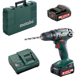 Akku-Bohrschrauber bs 14.4, 2x 2,0 Ah Akku 14,4 v + Lader SC30 im Koffer - Metabo