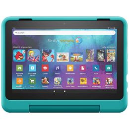 Amazon Fire HD 8 Kids Pro (2022), Tablet, 32 GB, Zoll, Schwarz, mitgelieferte Hülle in Farbton Blau-Grün