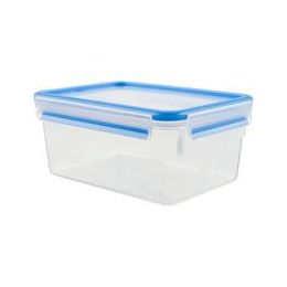 Emsa CLIP & CLOSE Frischhaltedose transparent/blau, 2,3Liter, Großformat Fassungsvermögen: 2,3 Liter Material: PP / TPE