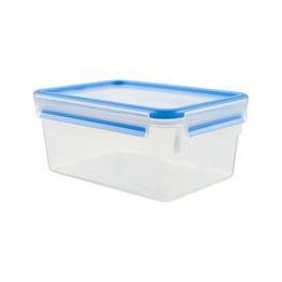 Emsa CLIP & CLOSE Frischhaltedose transparent/blau, 2,3Liter, Gro&szlig;format