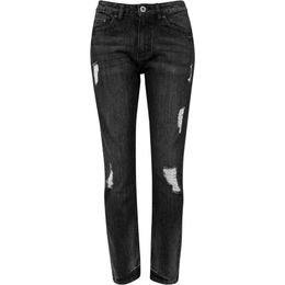 Urban Classics Bequeme Jeans Damen Ladies Boyfriend Denim Pants (1-tlg), schwarz