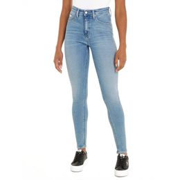 Calvin Klein Jeans Skinny-fit-Jeans HIGH RISE SKINNY mit Markenlabel, blau