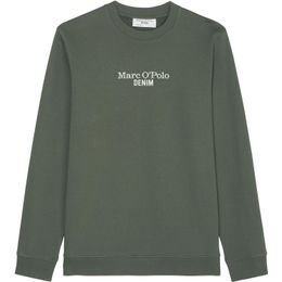 Marc O'Polo Marc O'Polo DENIM Sweatshirt, Baumwolle, Logo-Stickerei, für Herren, grün, XL
