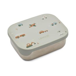 LIEWOOD - Arthur Lunchbox mit Deckel, Fahrzeuge, dove blue mix