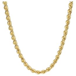 Goldkette Luigi Merano "Kordelkette, hohl, Gold 585" Halsketten Gr. 60 cm, Gelbgold 585, goldfarben (gold) Damen Goldketten