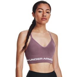 Under Armour Sport-BH "Seamless" in Lila - Low - XS
