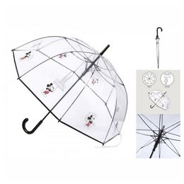 Disney Mickey Mouse Taschenregenschirm Regenschirm Mickey Mouse Durchsichtig Schwarz