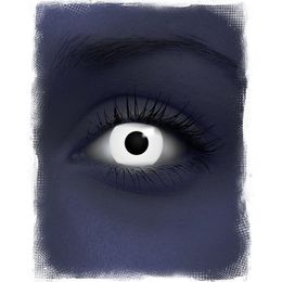 Horror-Shop Farblinsen Weiße UV Kontaktlinsen
