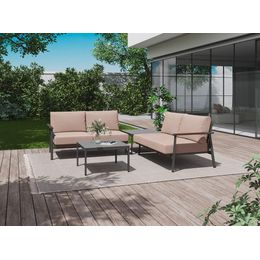 Royal Garden Prado Loungeset Aluminium/Textilene inkl. Beistelltisch