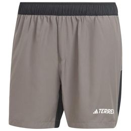 adidas terrex - Terrex Multi Trail Shorts - Laufshorts Gr L - Length: 5'' grau