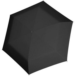 Doppler® Taschenregenschirm Carbonsteel Mini Slim uni, Black, schwarz
