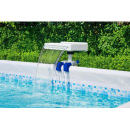 Bestway Poolwasserfall Flowclear™, mit LED-Licht, weiß
