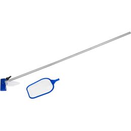 Bestway Poolbodensauger Venturisauger Kescher-Set, für Pools bis Ø 396 cm, blau|weiß